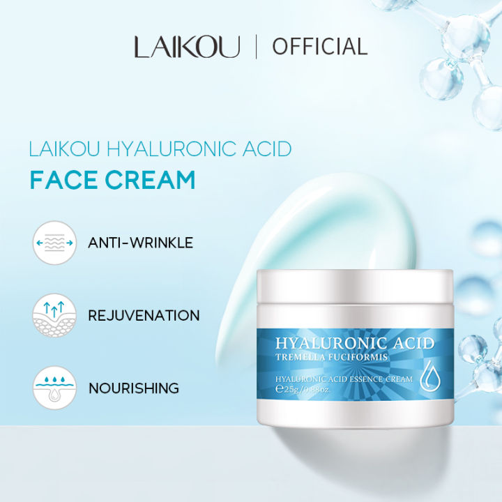 LAIKOU Hyaluronic Acid Face Cream Moisturizer Whitening Reduce Wrinkle Skin Care 25g | Daraz.com.bd