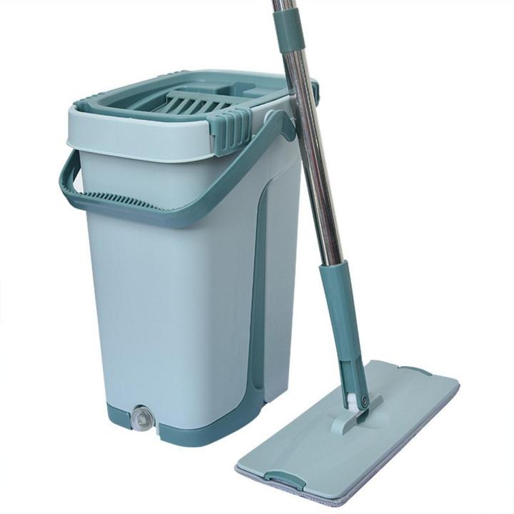 Self Wring Magic Mop Free Hand Washing Flat Mop Ultrafine Fiber ...