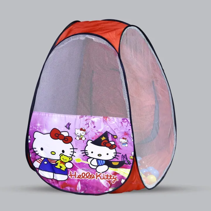 HELLO KITTY TENT PLAY HOUSE SMALL SIZE WITH 50 BALLS | Daraz.com.bd