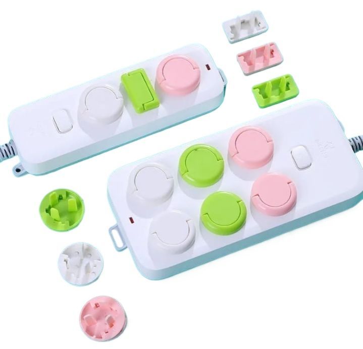 4 pcs Socket Cover Protection 3 pin 2 pin For Babies - Switch Board ...