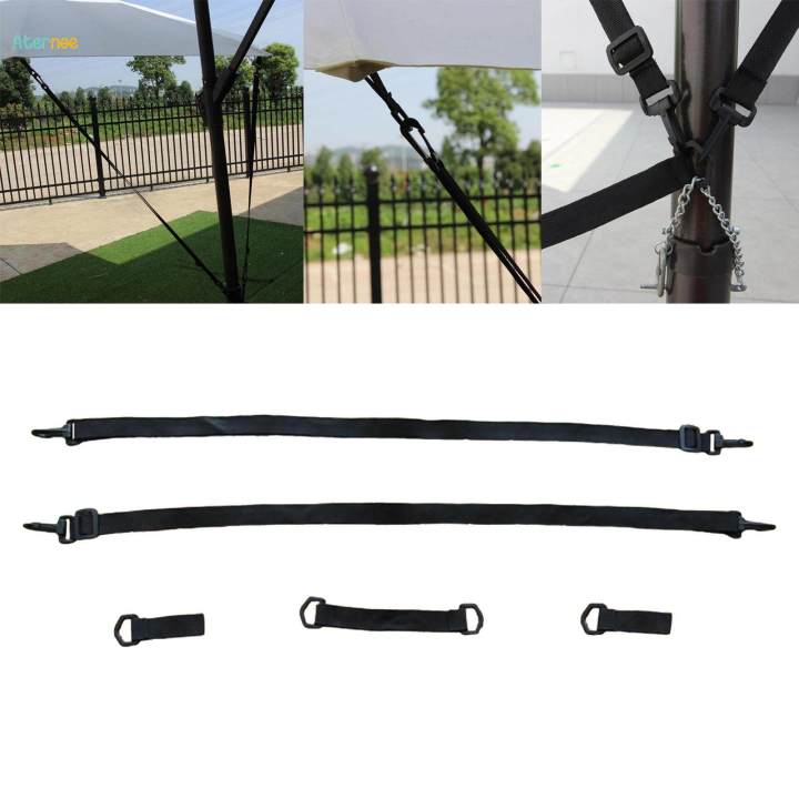 5x Wind Protection for Parasols Fixing Strap for Cantilever Adjustable ...