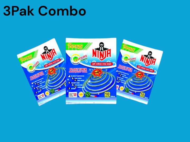 Ninja Fiber Mosquito Coil 10pcs Packet - Combo of 3 Packet | Daraz.com.bd