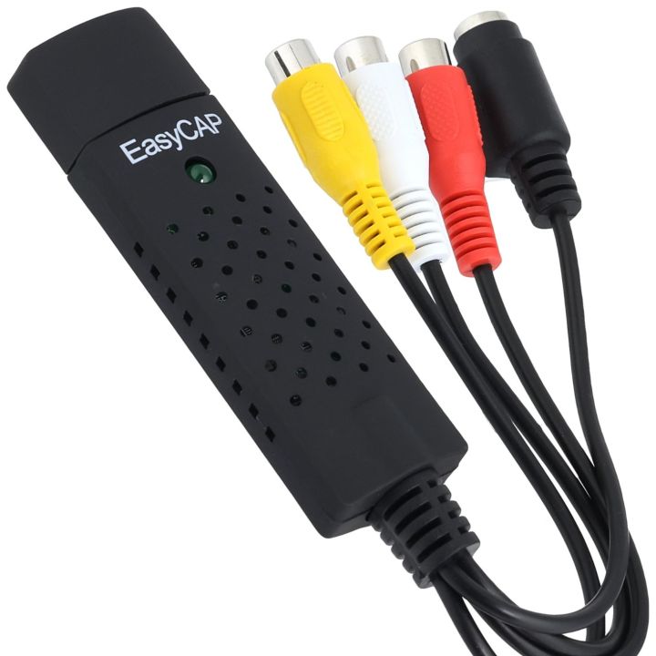 USB 2.0 Easy Cap Video Capture Adapter - Black | Daraz.com.bd