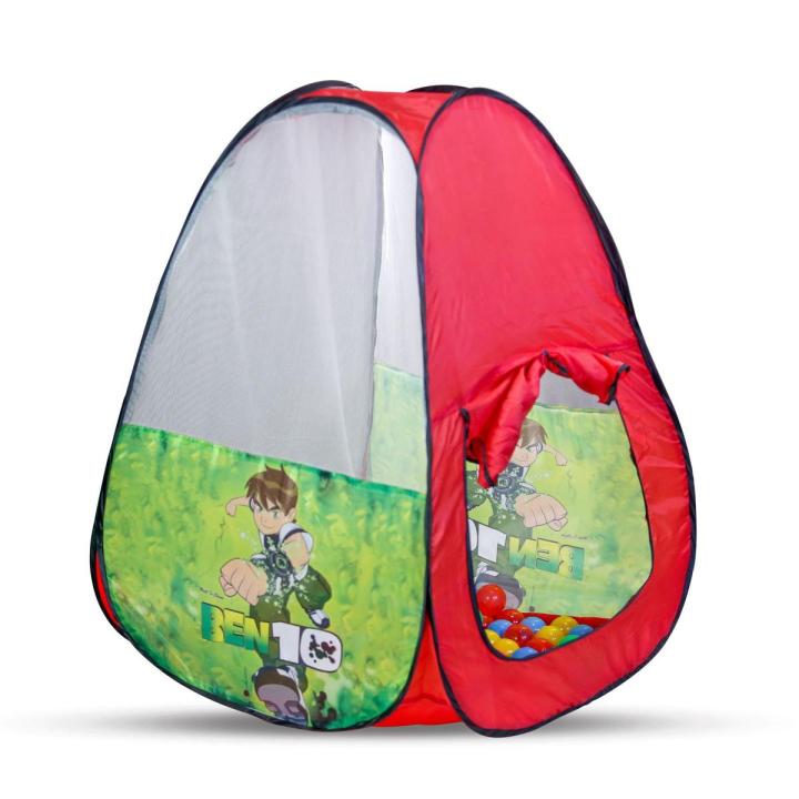 BEN 10 TENT PLAY HOUSE WITH 100 BALLS | Daraz.com.bd