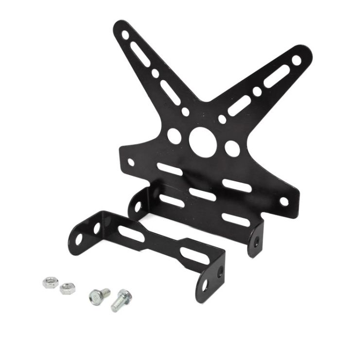 Motorcycle License Plate Holder Aluminium Alloy Moun Bracket Adjusted ...