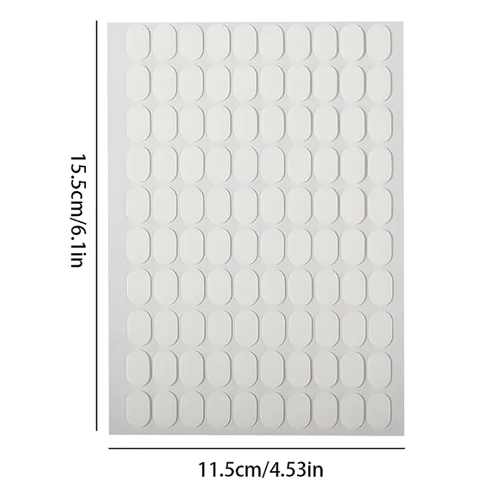 100 Pcs Press On Double Side Jelly Tape Nail Glue Adhesive Clear ...