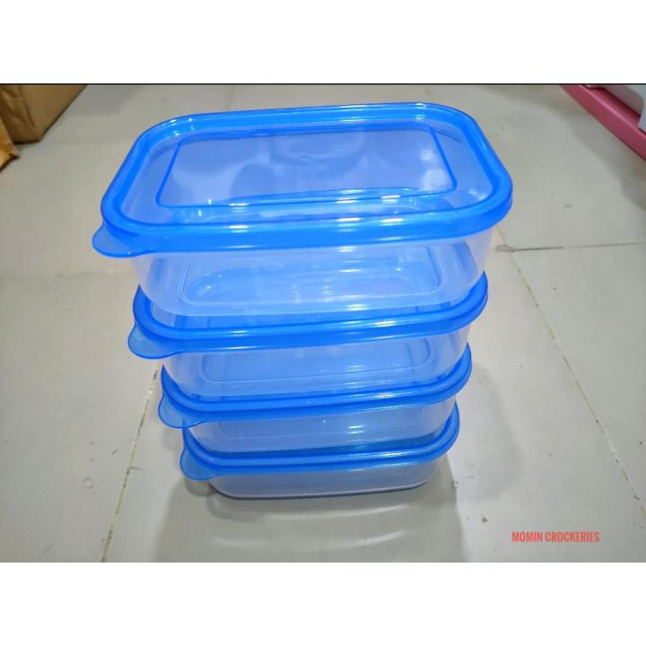 Plastic 550ML box (4 pc) | Daraz.com.bd