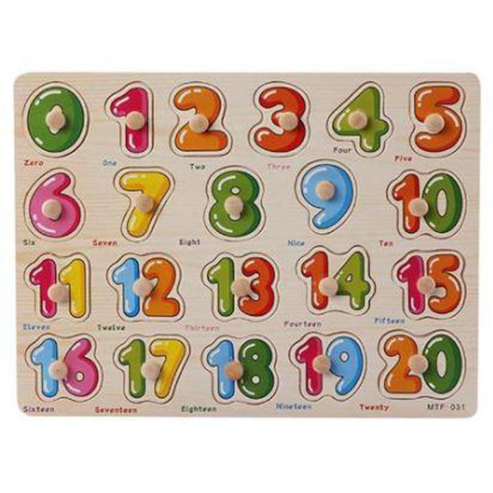 Wooden Education Puzzle for Kids - Multicolor | Daraz.com.bd