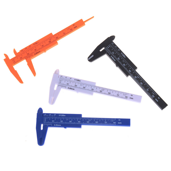1pc Mini sliding vernier caliper plastic measure ruler gauge double ...