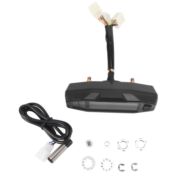 Universal Motorcycle Digital Speedometer Meter Odometer with Sensor ...