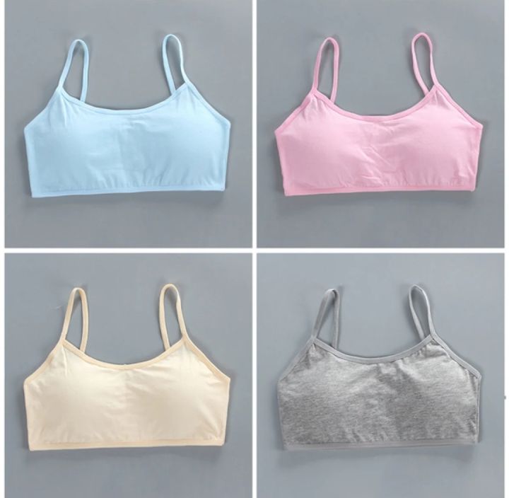 1 Pcs Teenage Underwear For Girl Children Girls Cutton Lace Wireless ...