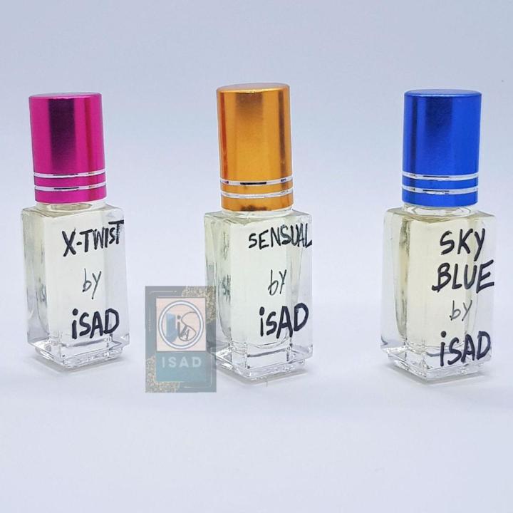 X-Twist,Sensual,Sky Blue-3 pieces halal attar/3 pcs Attar Combo Pack/3 ...