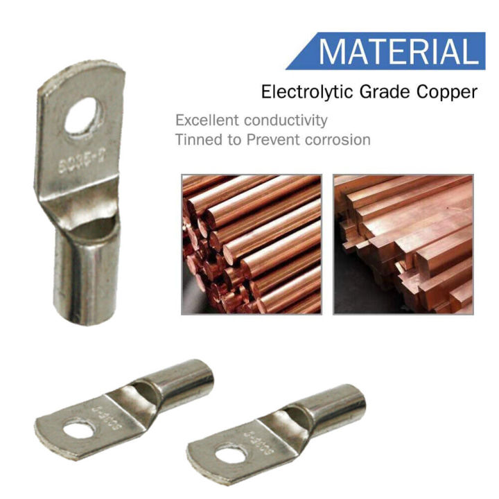 16 RM 10 PCS COPPER CABLE LUGS OR CABLE CONNECTOR | Daraz.com.bd