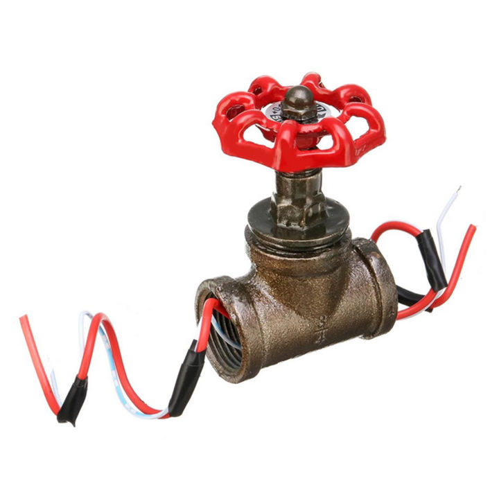 【3C VictoryEagle】Red & Bronze Inch Stop Light Switch with Vintage ...