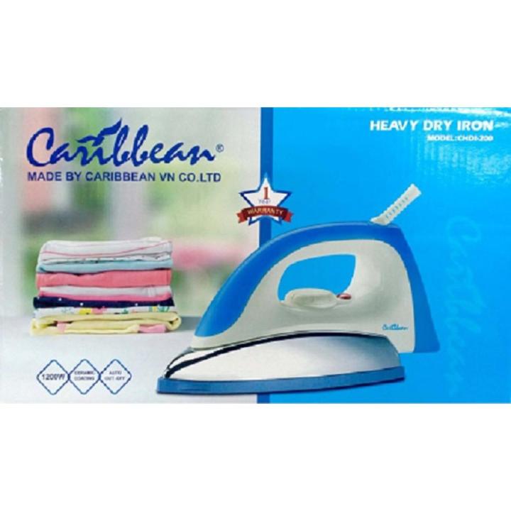 CARIBBEAN HEAVY DRY IRON MODEL CHDI-200 NEAR 2.0kg WEIGHT | Daraz.com.bd