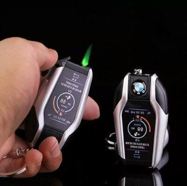 BMW Car Key Style Windproof Lighter Jet Torch Gas Butane Cigarette ...