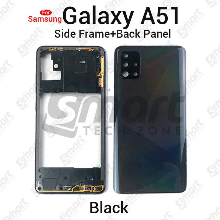 Samsung Galaxy A51 A515F Middle Bezel Housing Frame and Back Panel ...