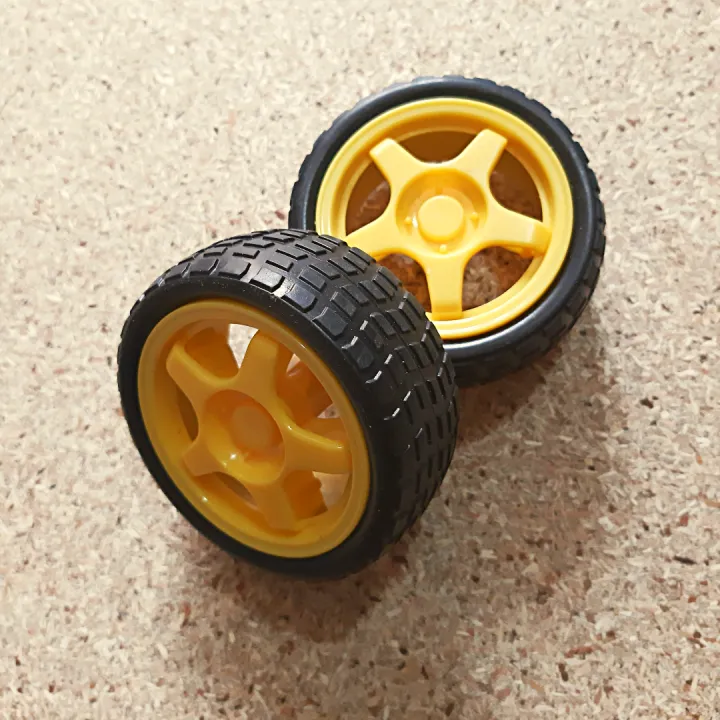 65mm YELLOE Robotics Wheel D65mm Robotic Rubber Tier Wheel 65x25mm 6mm ...