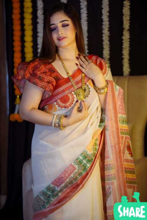 Chanderi Silk Digital Printed tassel Saree Soft and comfortable 13 Hand ...