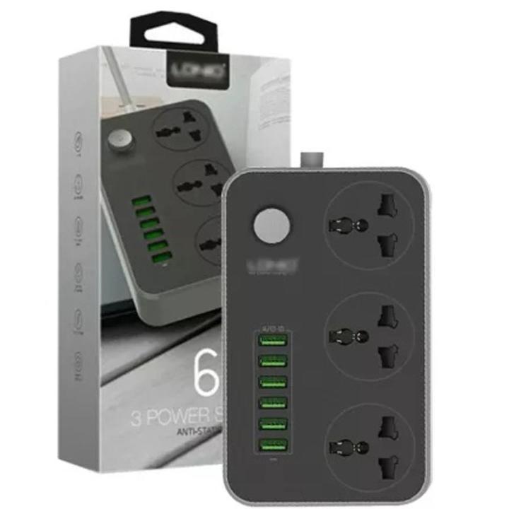 6USB Ports and 3 Power Socket Extension | Daraz.com.bd