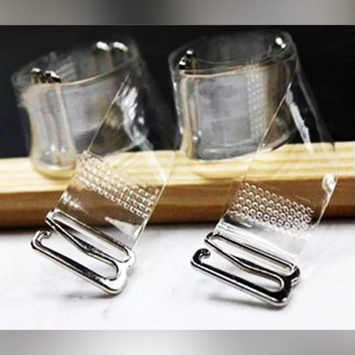 Invisible Transparent Shoulder Strap with Steel Buckle for Bra - 1.5 cm ...