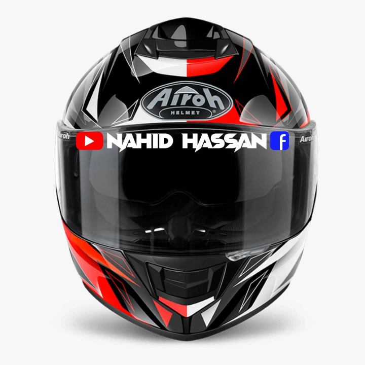 Hame sticker for helmet | Helmet name sticker | Helmet stickers ...