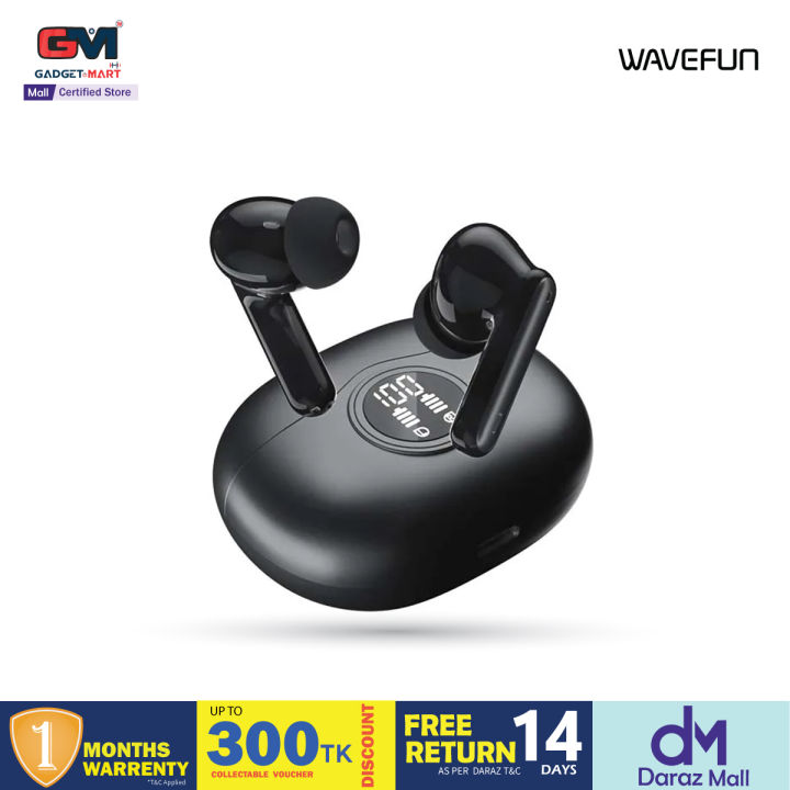 Wavefun Star 2 ANC Bluetooth V5.3 Active Noise Cancelling Wireless ...
