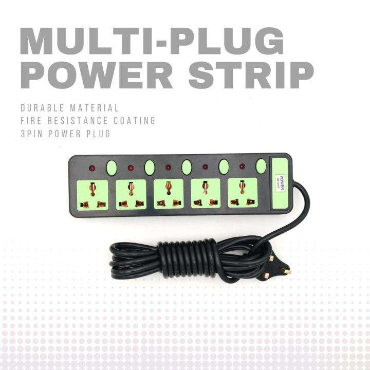 High Quality Multiplug Power Strip | Long Cable 5 Meter | Daraz.com.bd