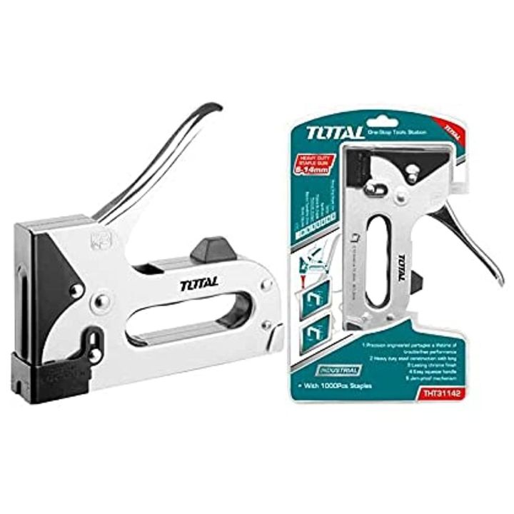Total Heavy Duty Manual Staple Gun 6-14mm with 1000pcs pin same as ...