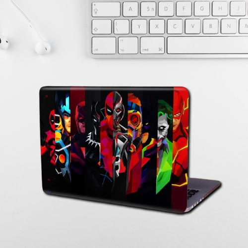 Cartoon Character of DC Removeable Laptop Sticker for Back Side skin ...