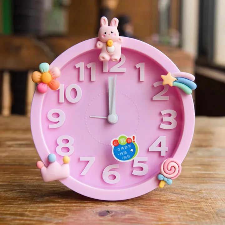 Children's Little Alarm Clock Cute Cartoon Alarm Boys and Girls Student ...