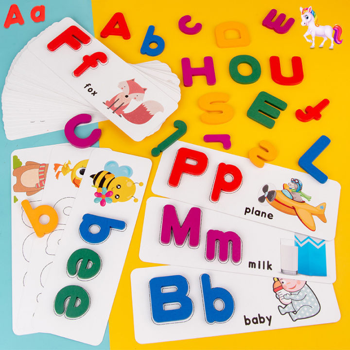 Children's Early Education English Alphabet Pinyin Puzzle Practice Card ...