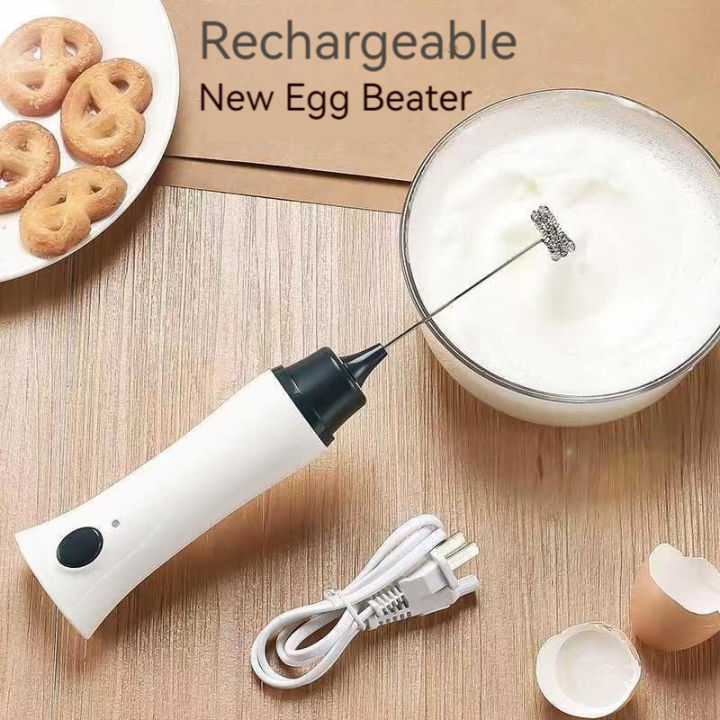 220V Milk Bubbler Rechargeable Automatic Egg Beater Electric Household Small Electric Hand Mixer Beater Daraz .bd
