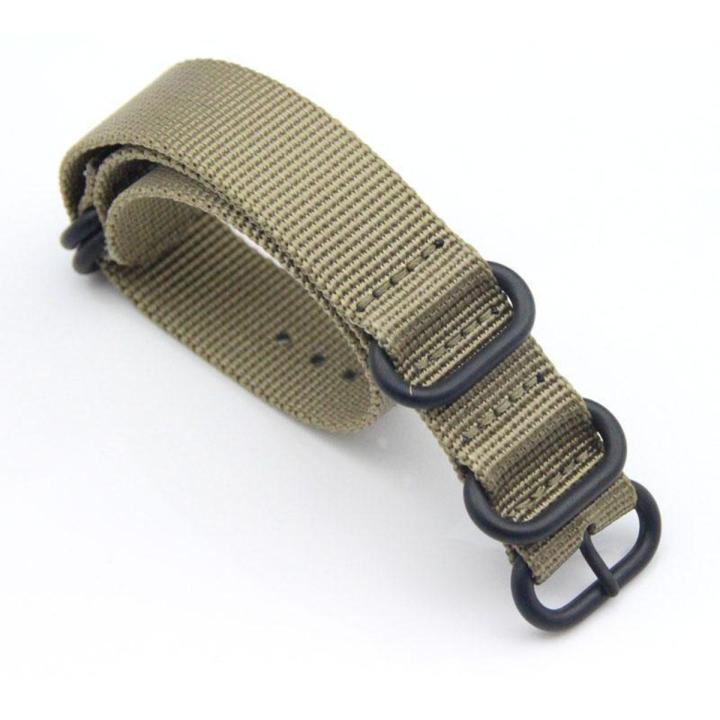 22Mm Nylon Nato Watchband Strap Watch Band Zulu Strap Stainless Steel ...