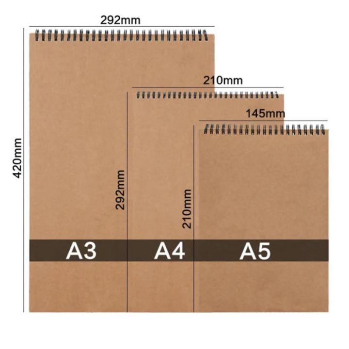 Sketch Art & Drawing Book, Spiral Cartridge Paper For Artists A5/A4/A3 - Notebook | Daraz.com.bd