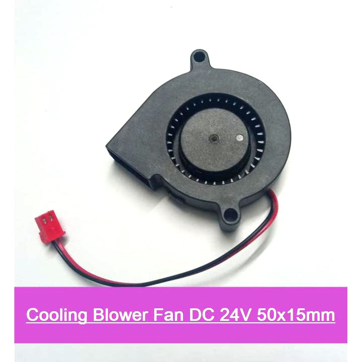 DC 24V 50x15mm Cooling Blower Fan Radial Turbine Blower Brushless Exhaust Fans 5015 With Short ...