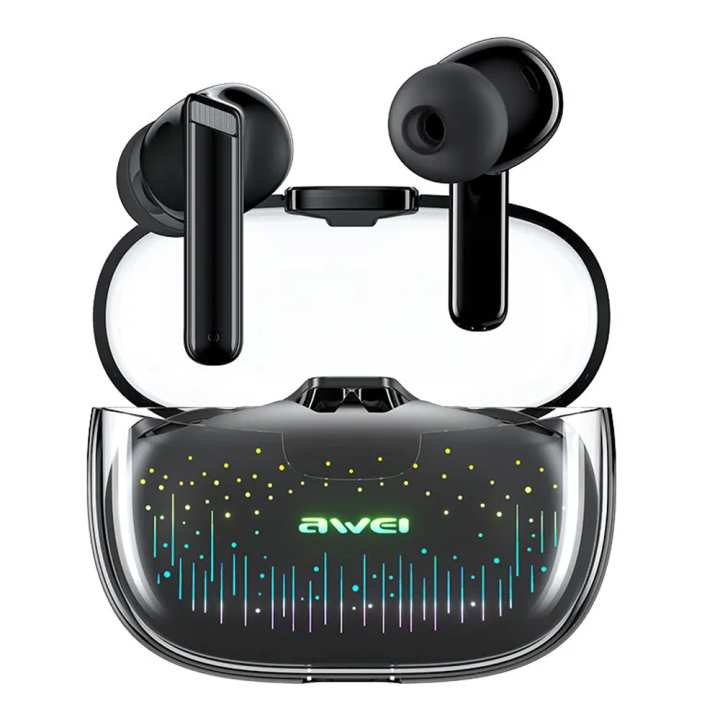 Awei T52 Pro Wireless Earbuds TWS Bluetooth Earphones with RGB ...