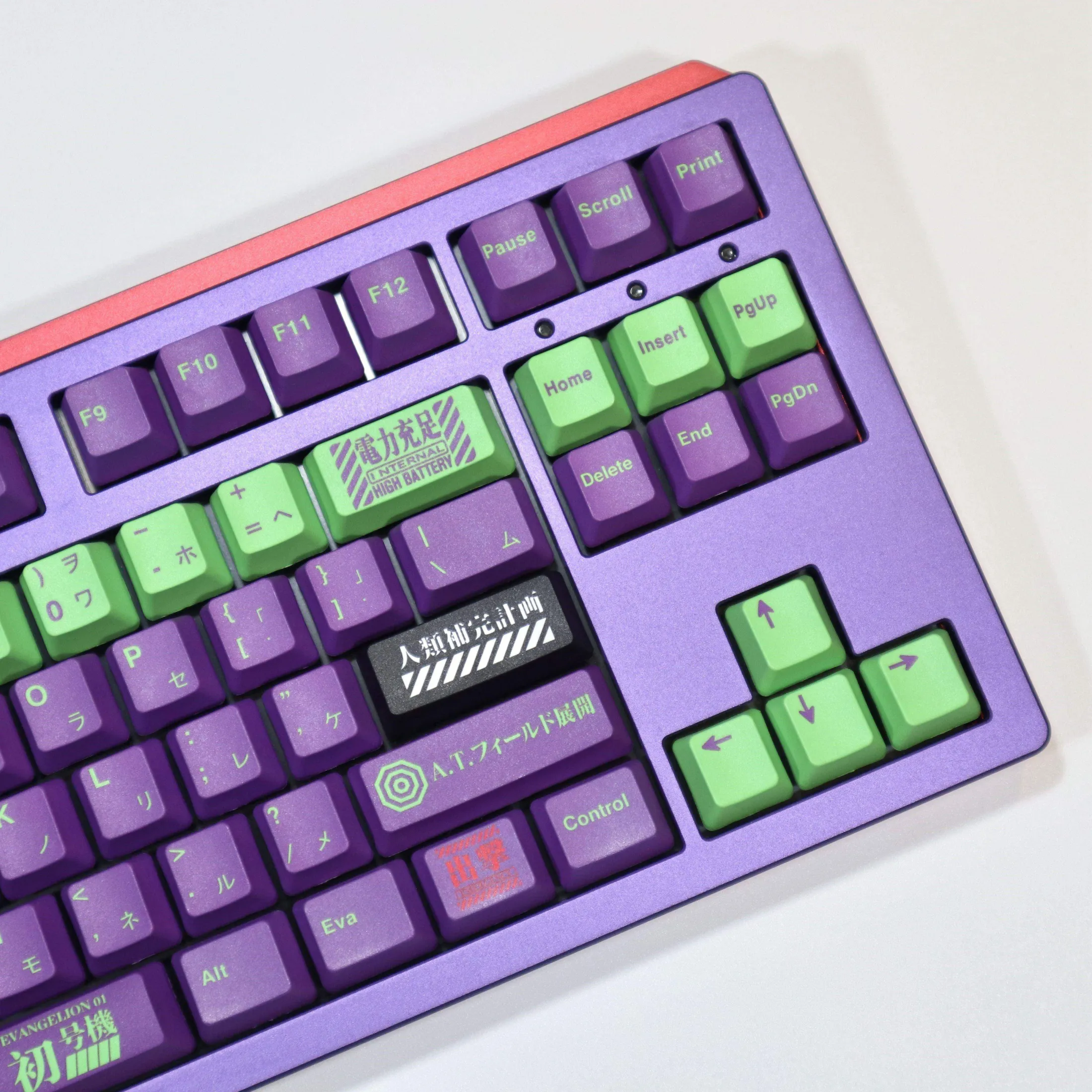 EVA 01 GMK 120 Keys Anime Mechanical Keyboard PBT Keycaps OEM Profile ...