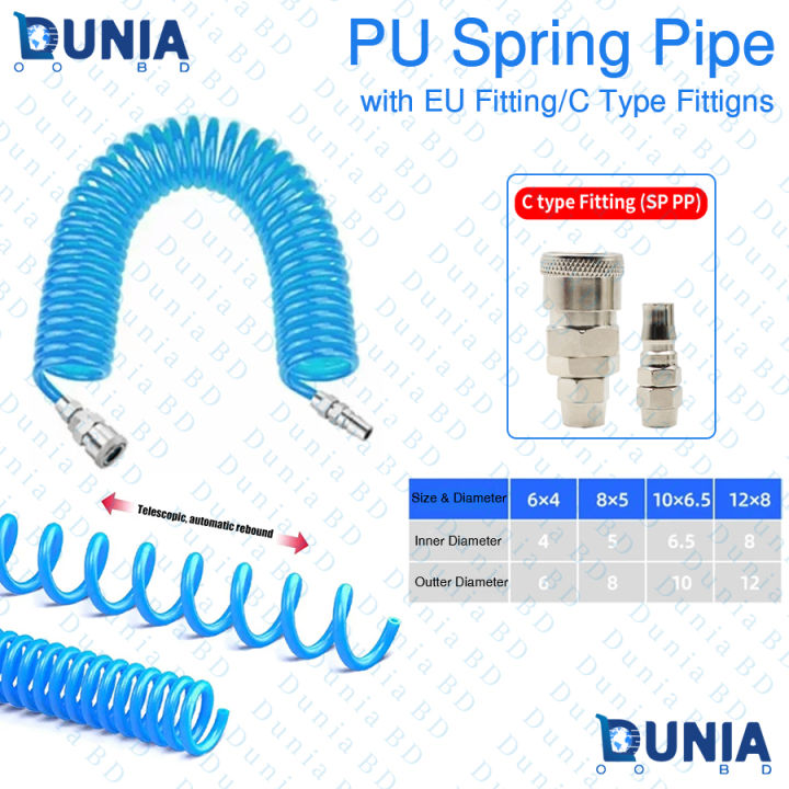 Pneumatic Polyurethane PU Spring Spiral Pipe High Pressure Quality and ...