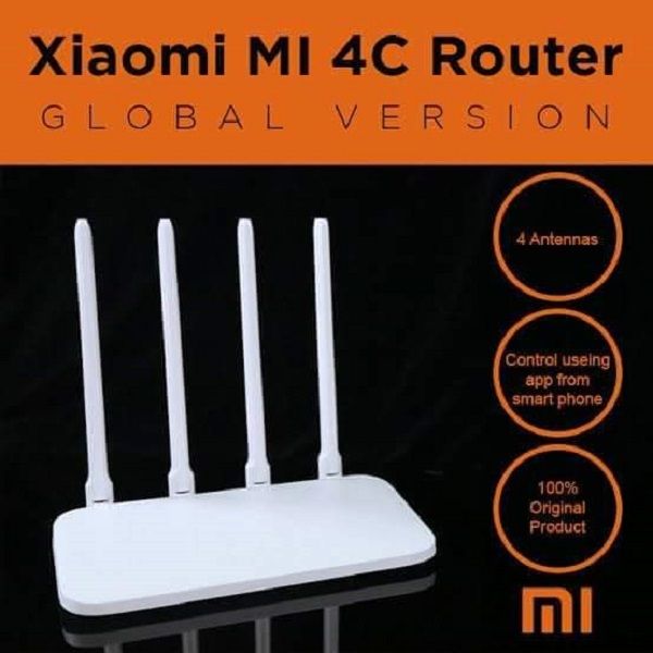 Mi_WiFi Router 4C 300Mbps 4 Antennas Smart APP Control - White | Daraz ...