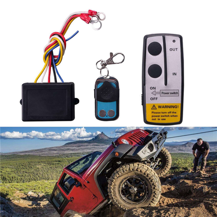 3X 12V 12Volt 50Ft Winch Wireless Remote Control Set for Truck ATV Warn ...