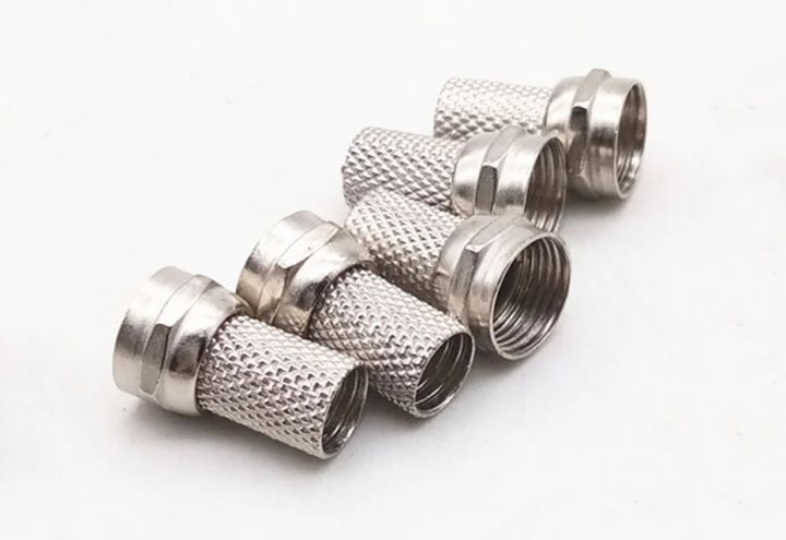 F-connectors, connector ,knurled version, for cable diameter 6.6 mm ...