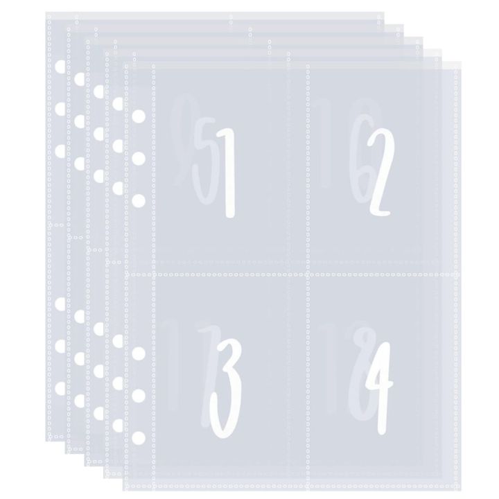 Multipurpose PP Envelopes 7.68 X 6.1 Inch Transparent Pre Labeled 1-100 ...