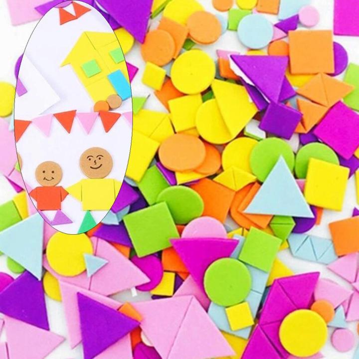 150Pcs Self-Adhesive Foam Stickers Baby Montessori EVA Children Color ...