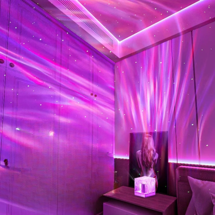 Aurora Borealis lamp Northern Lights USB Rechargeable Water Ripple ...