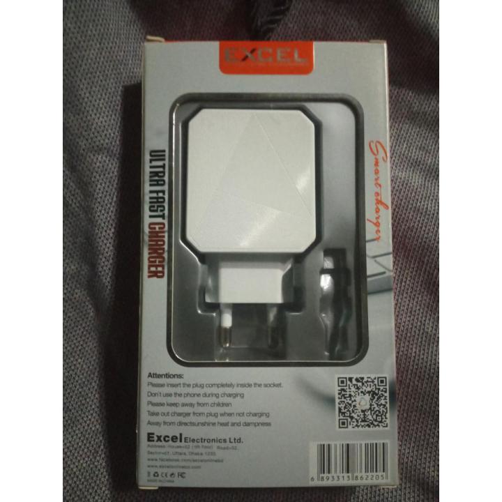 Excel Ultra Fast Charger 4.5A Charging Adapter 25W Fast Charging Quick ...