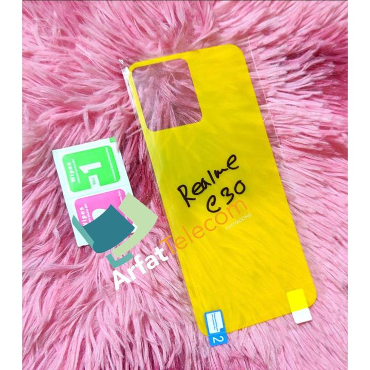 Realme C30 Premium Hydrogel Clear Back Poly Sticker | Daraz.com.bd