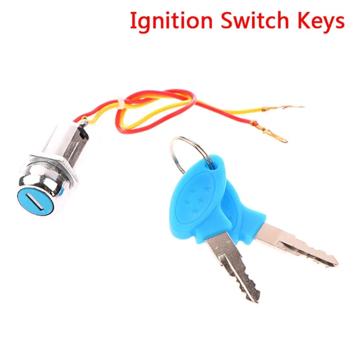 Universal 2 Wire 2 Keys Ignition Switch Key Lock Electric Bike Scooter ...