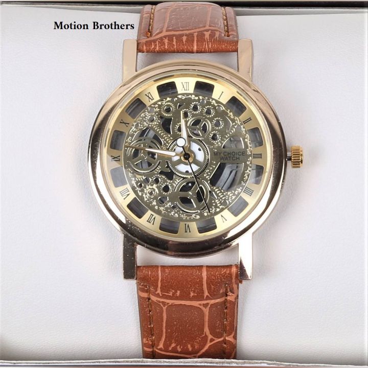 MB7 Wrm10-Pu Jali Leather Hand Watch for Men | Daraz.com.bd