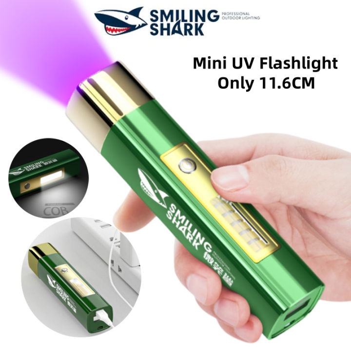 Smiling Shark 867A MINI UV Flashlight, 365NM Torchlight, USB ...